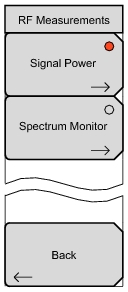 RF Measurements Menu
